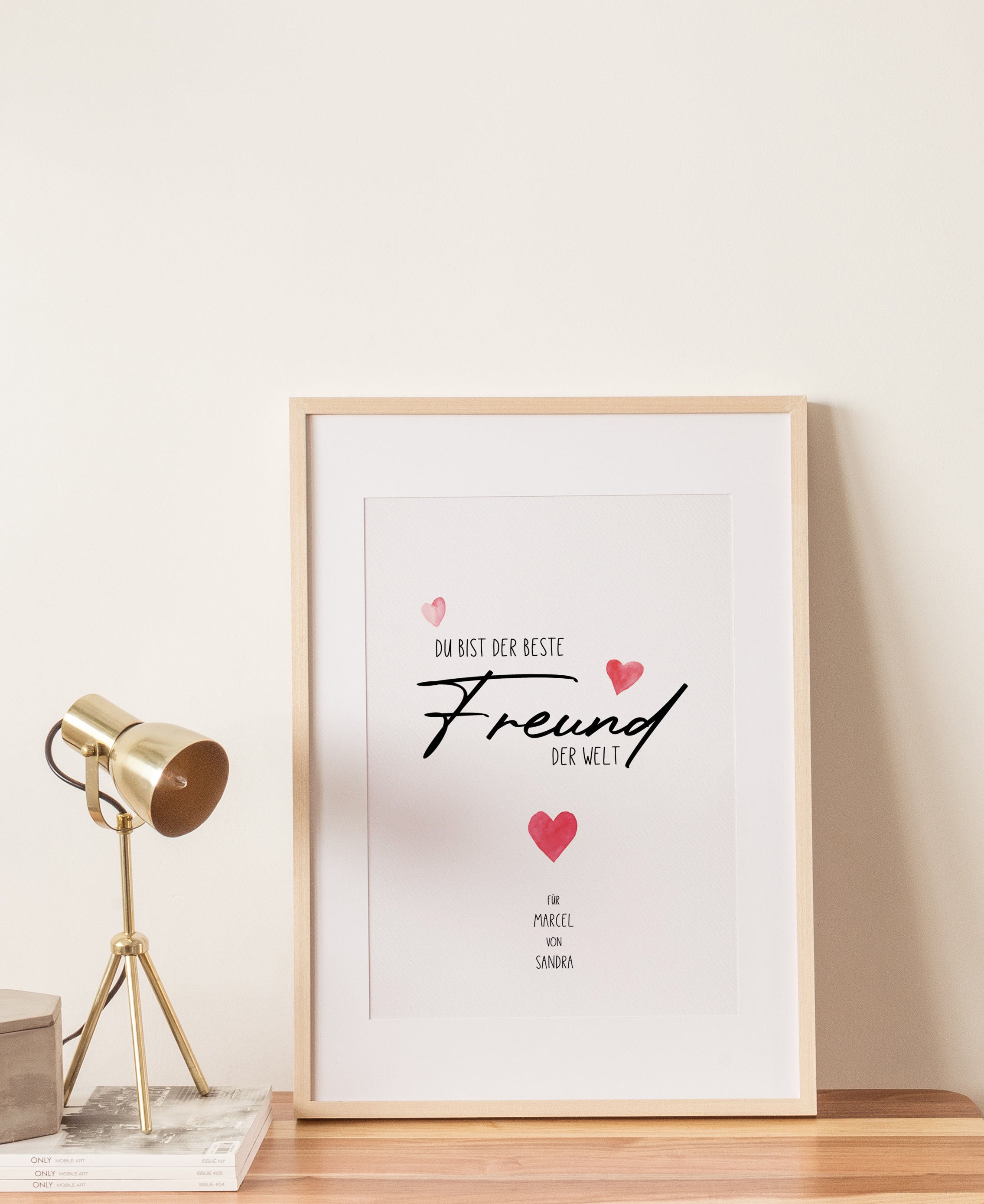 Bester Freund der Welt - Poster – vonHerzen Shop