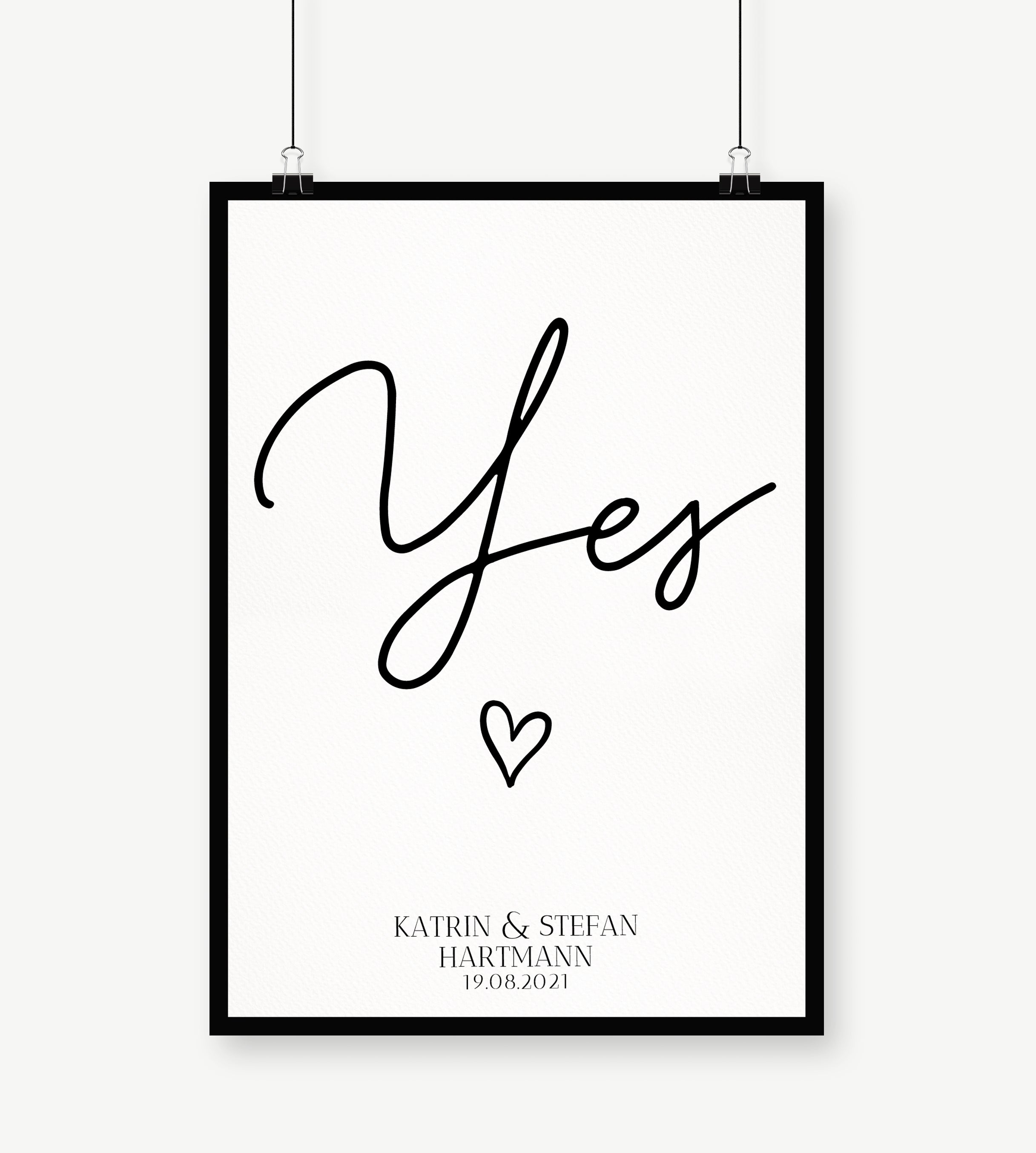 Yes - Poster – vonHerzen Shop