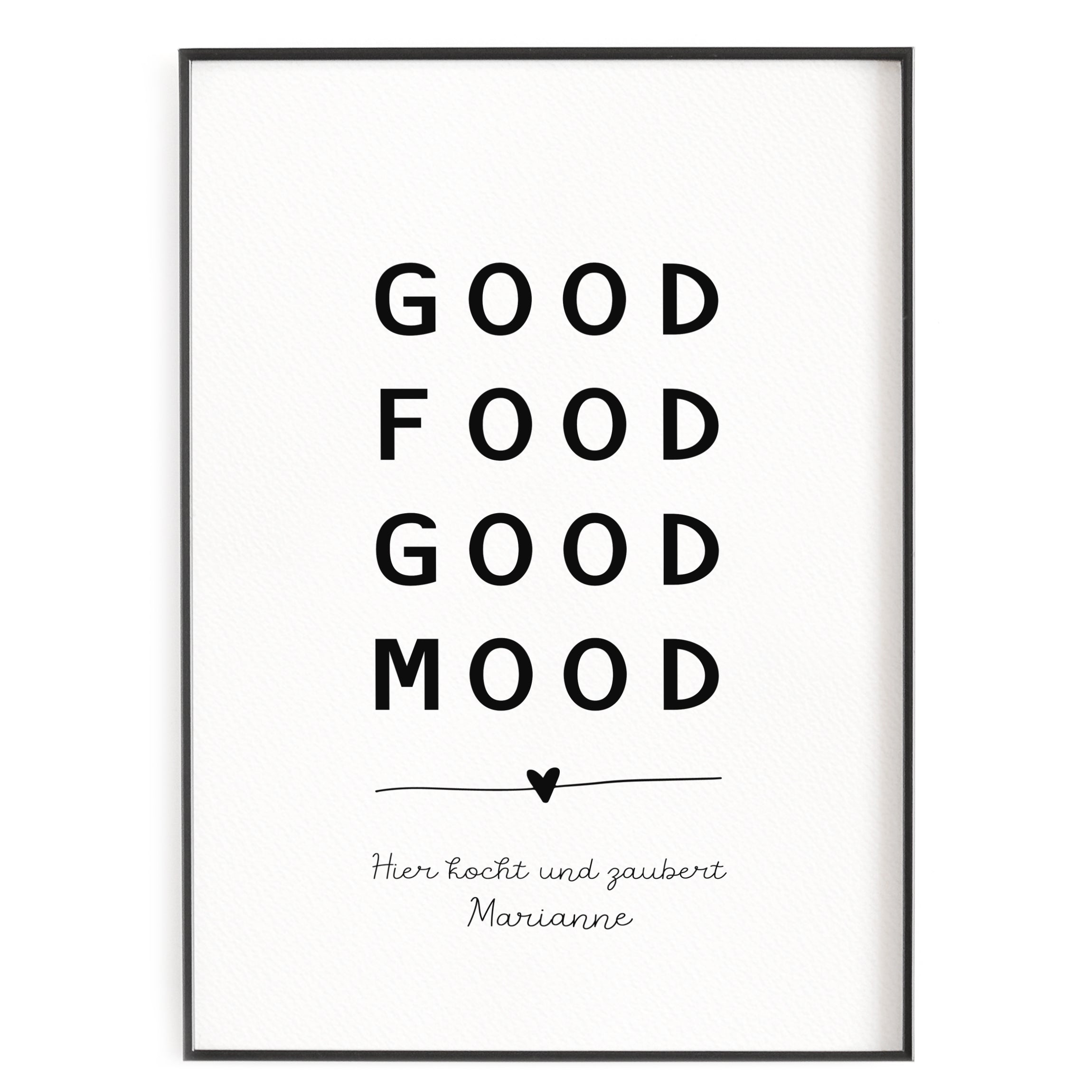 Good Food Good Mood - Poster – vonHerzen Shop