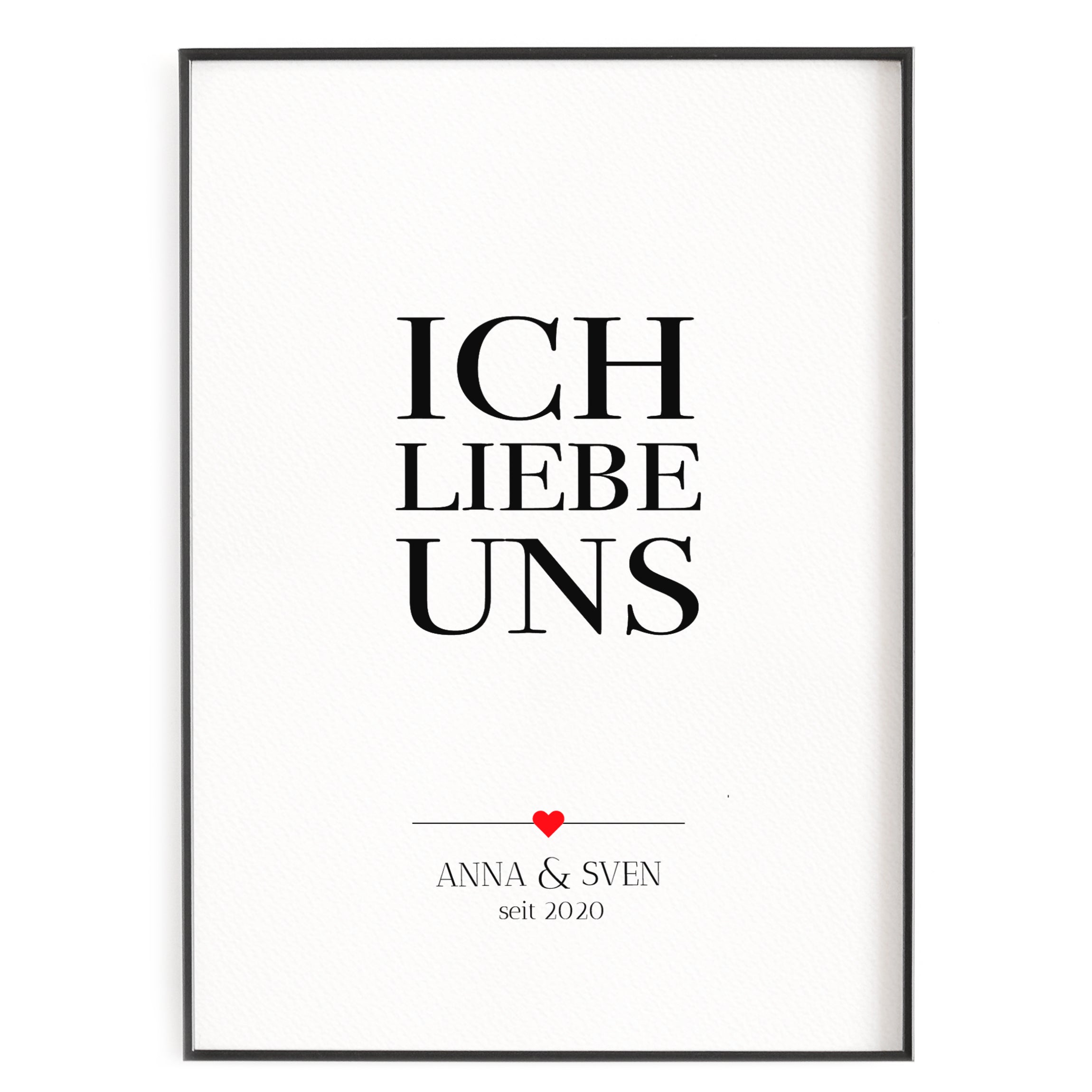 Ich liebe uns - Poster – vonHerzen Shop