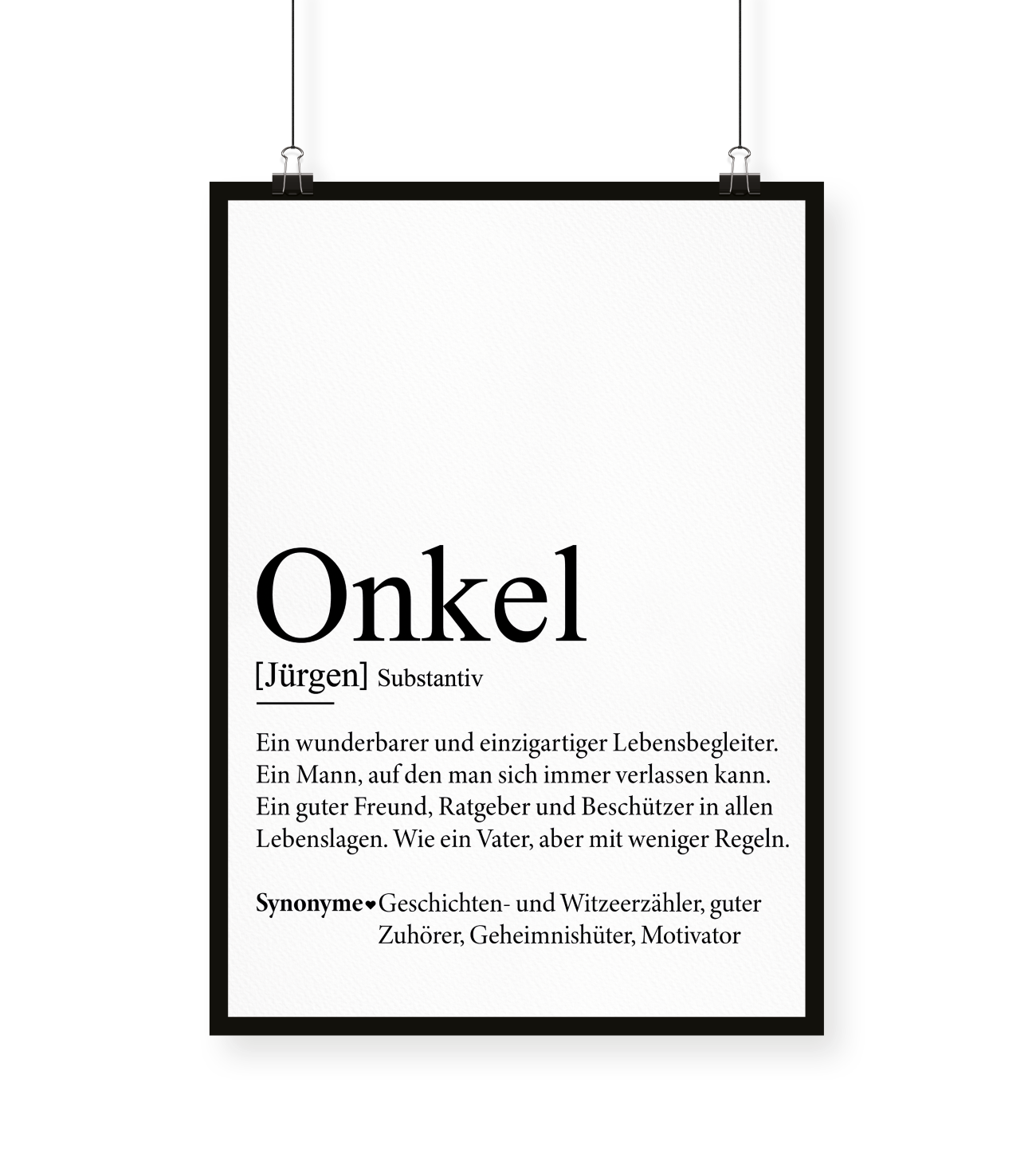 Onkel Definition – vonHerzen Shop